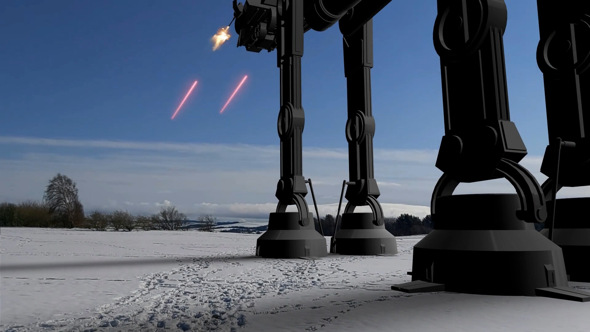 ArtStation - AT-AT Attack!!