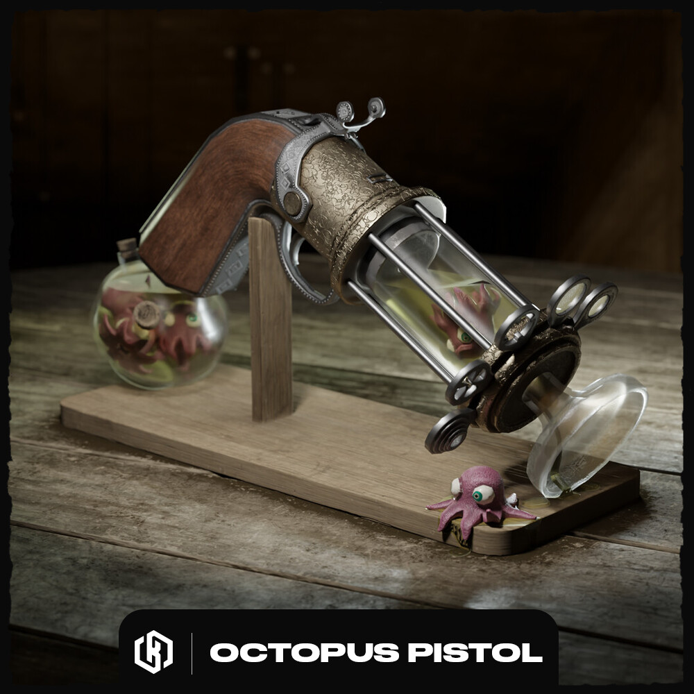 ArtStation - Octopus pistol
