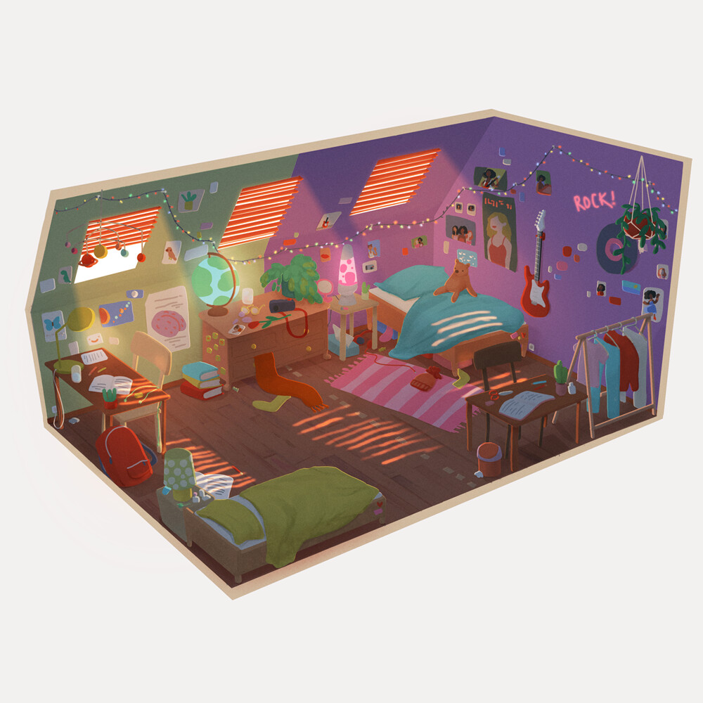 ArtStation - Shared Bedroom