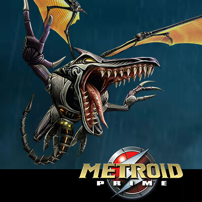 ArtStation - Metroid Prime Boss and Creatures Gamecube 2002