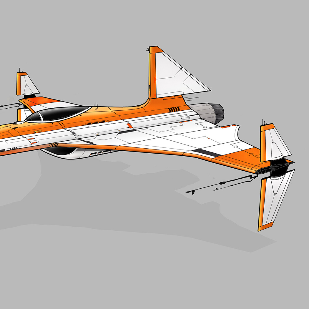 ArtStation - F26 space fighter