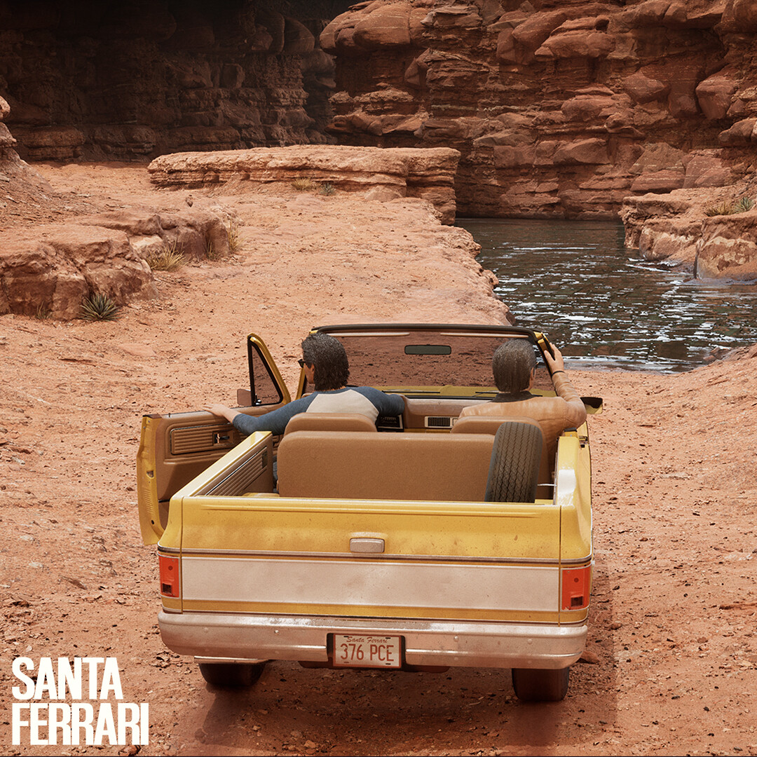 ArtStation - Real-Time Environment: Desert Drive