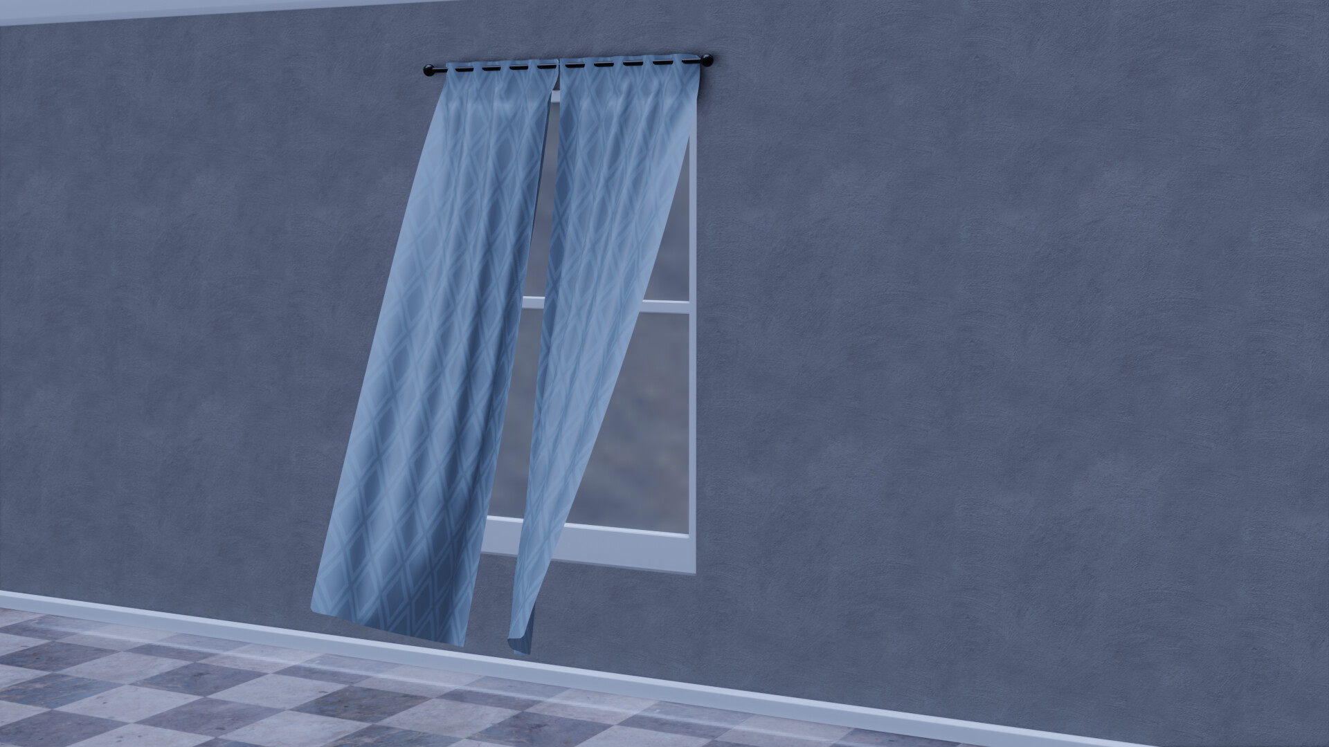 ArtStation - Blowing Curtain Animation