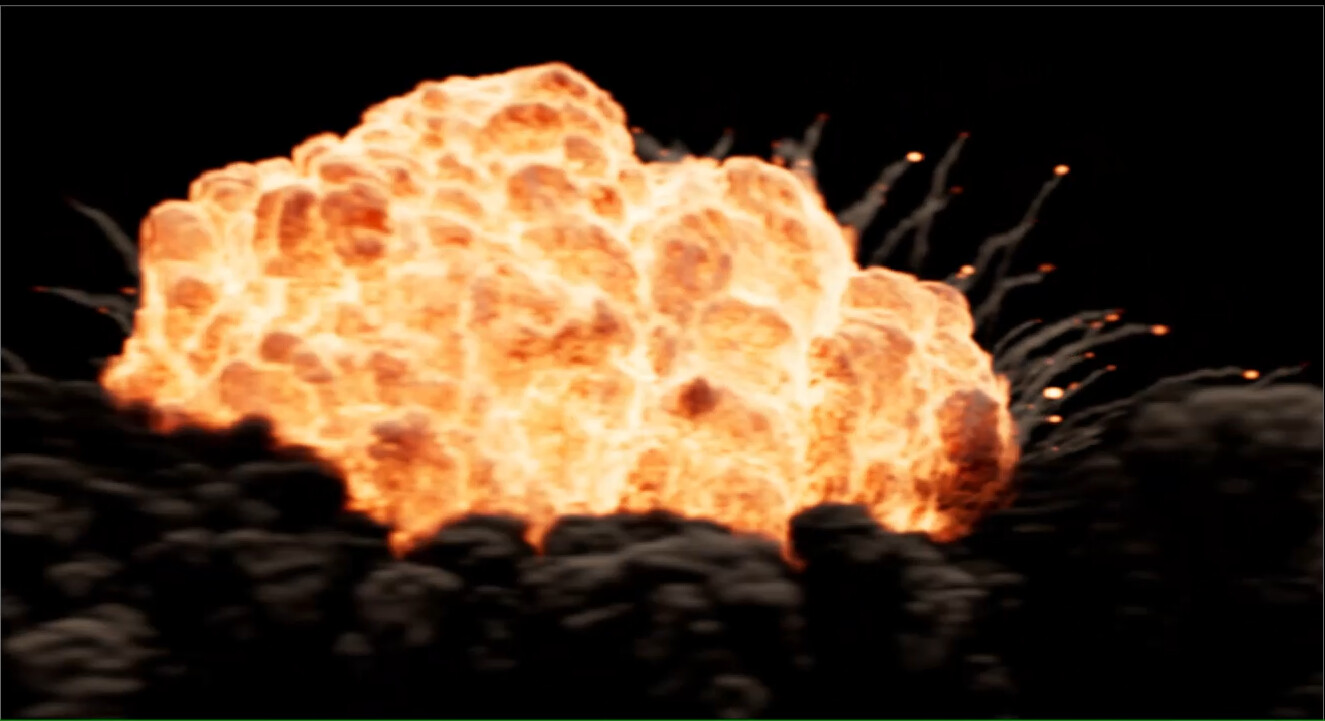 ArtStation - Explosion with Shockwave