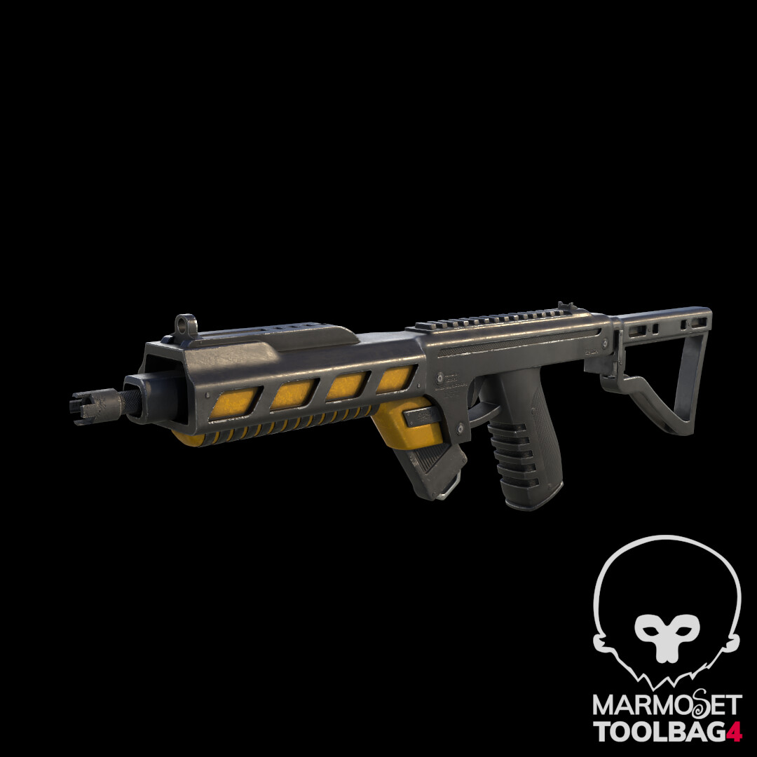 ArtStation - Futuristic SMG