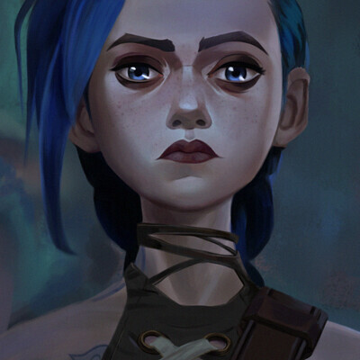 ArtStation - Screenshot study Jinx from Arcane
