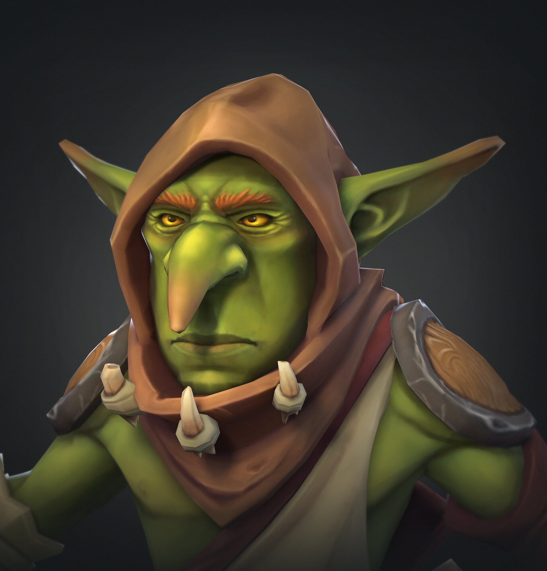 ArtStation - Stylized Goblin Low-poly model