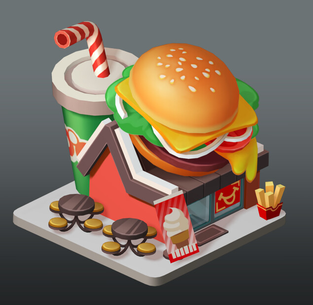 ArtStation - Fast food restaurant