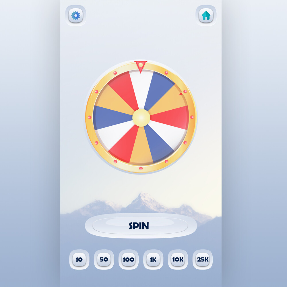 ArtStation - Minimalist Wheel Spin Game