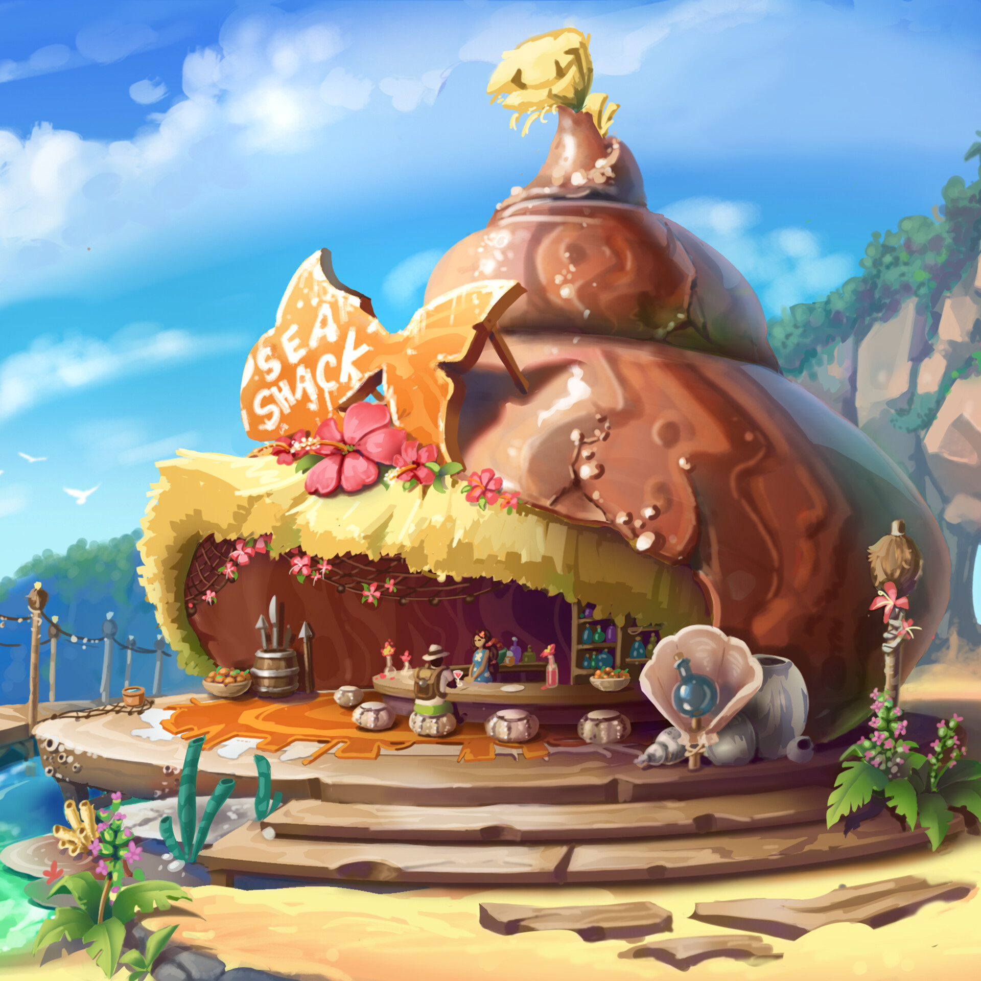 ArtStation - Sea Shack