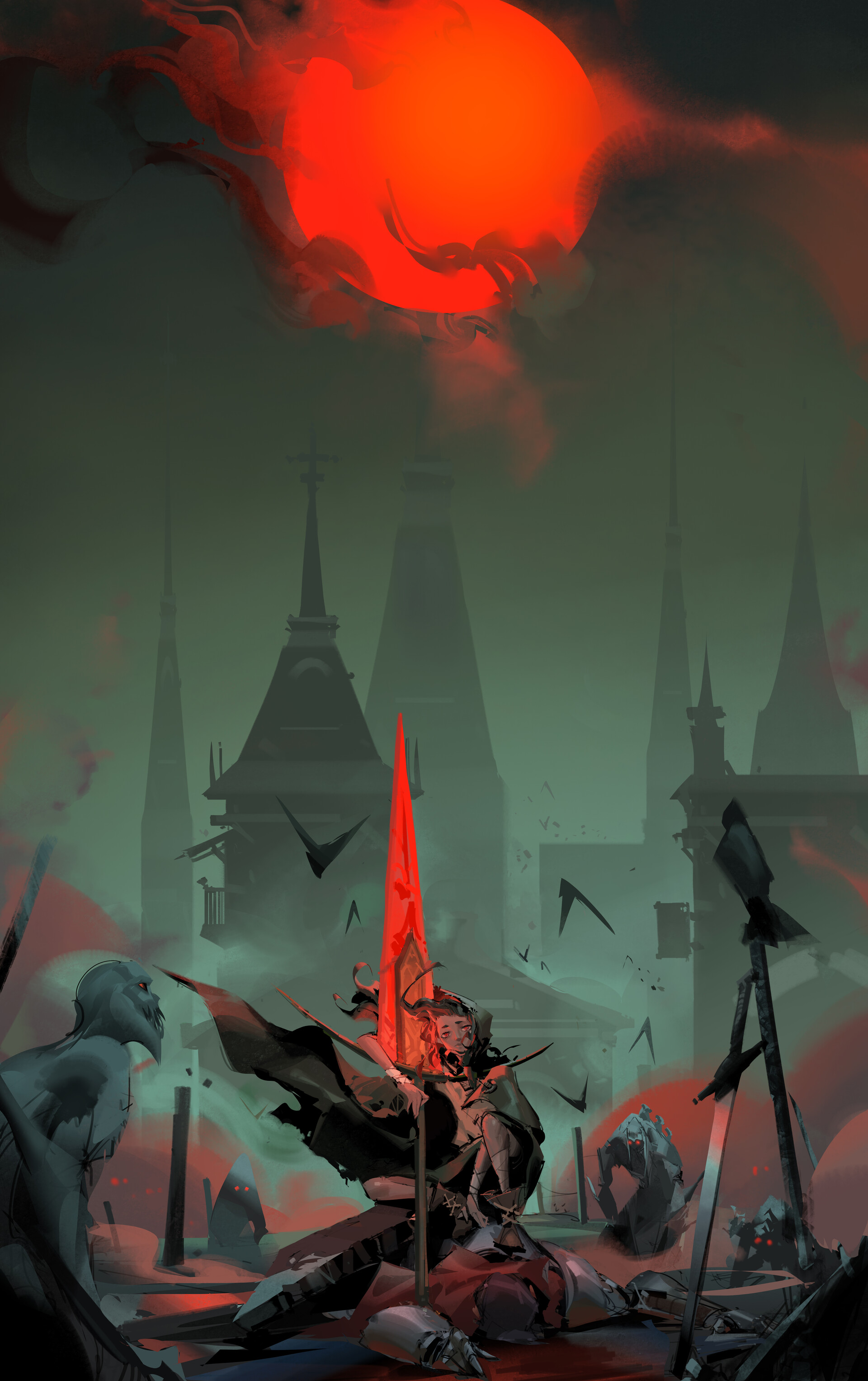 ArtStation - Blood moon