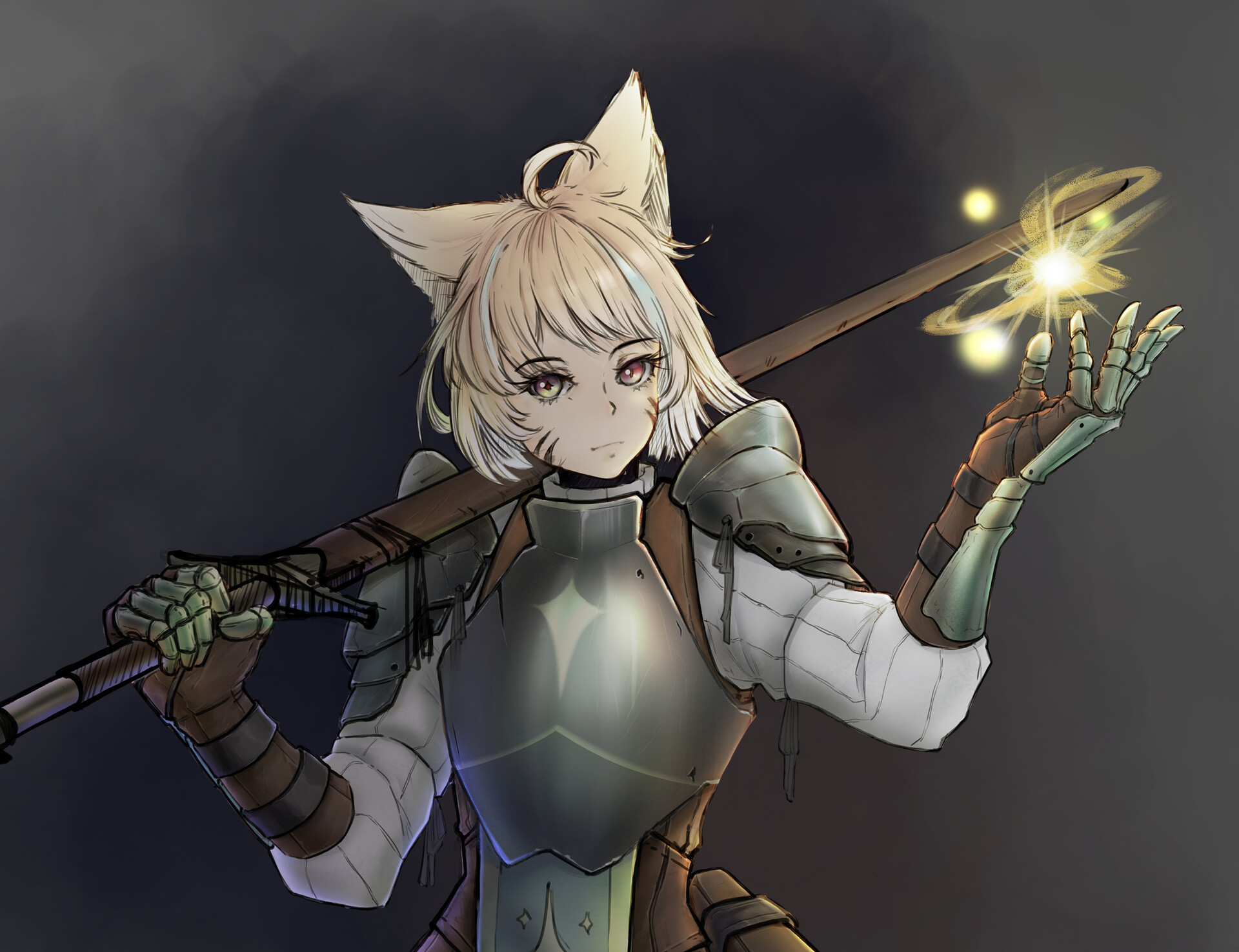 ArtStation - Catboy Paladin-DnD character commission