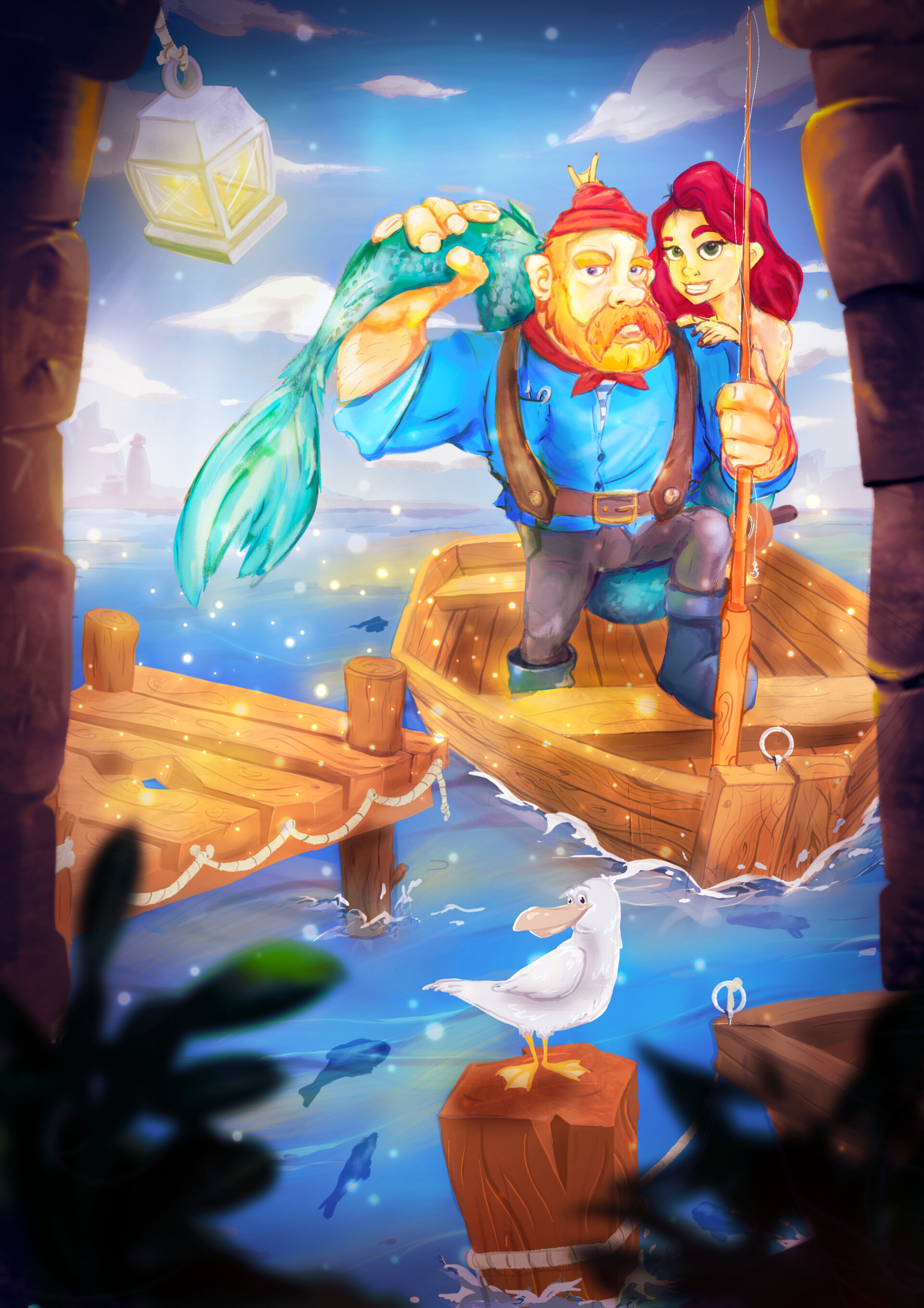 ArtStation - The Fisherman and the Mermaid