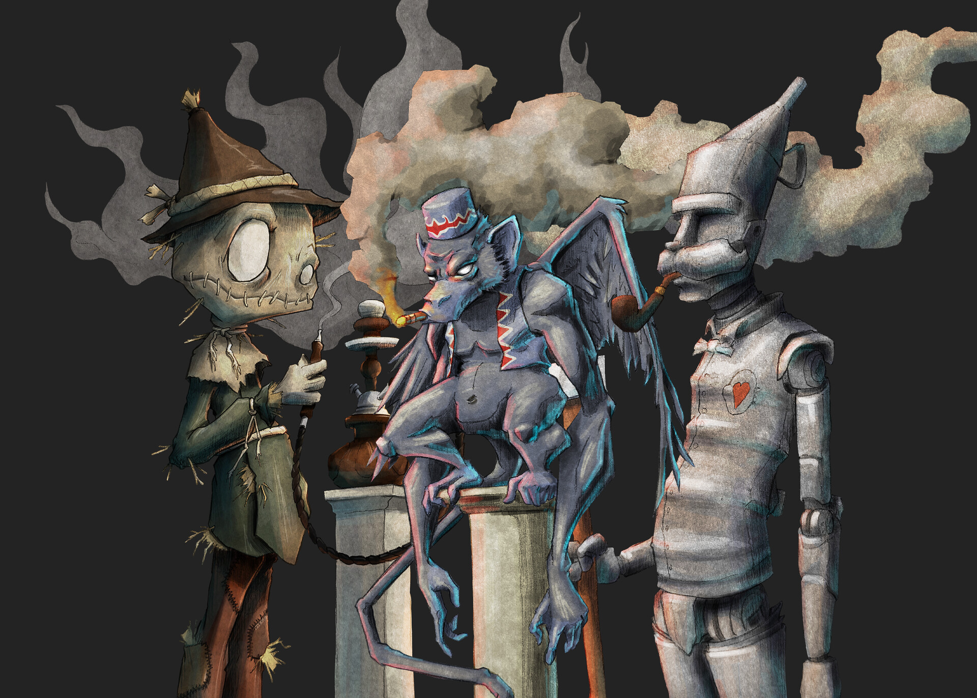 ArtStation - Smoking Oz - Character design / NFT pieces