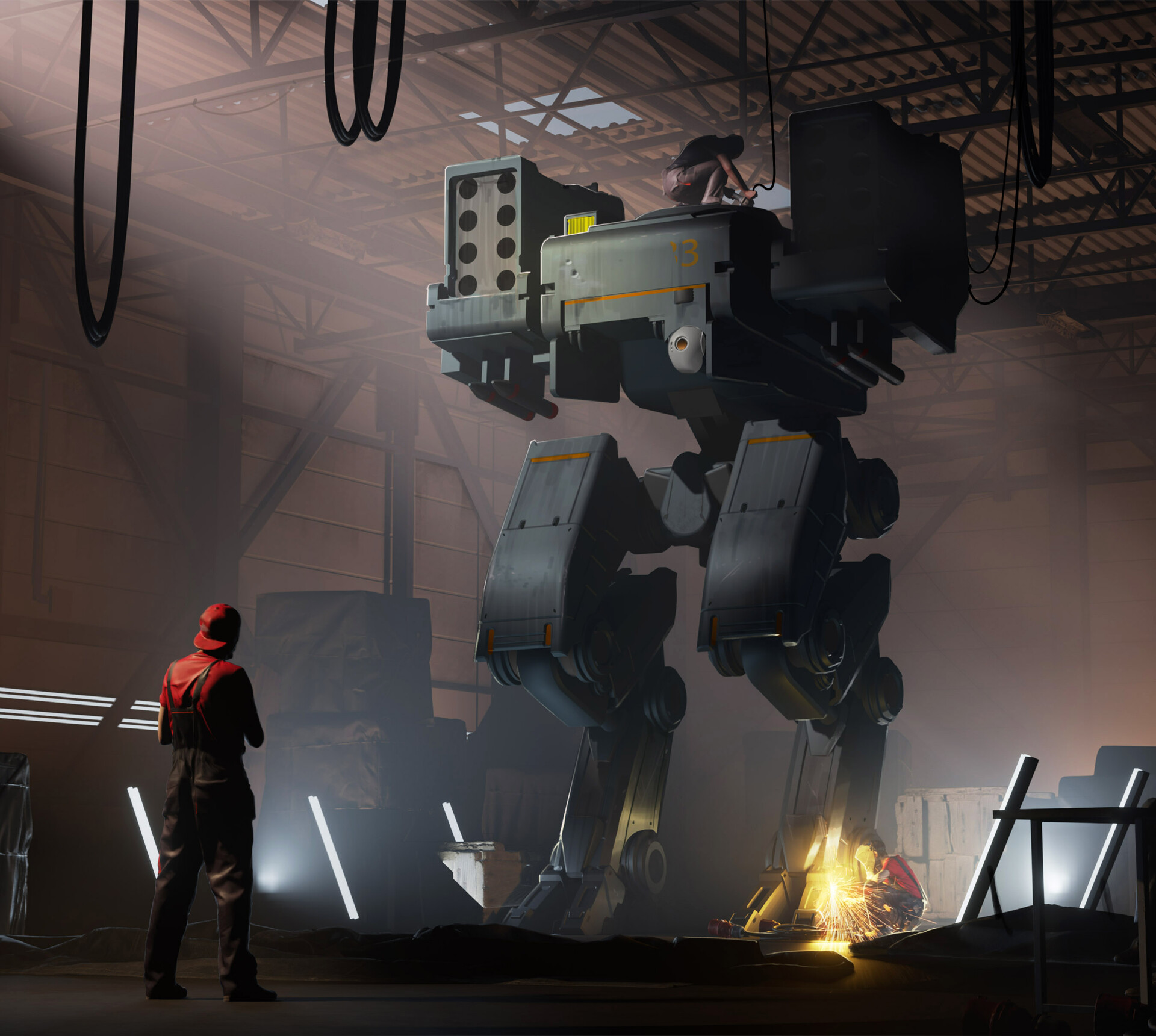 ArtStation - Mech construction