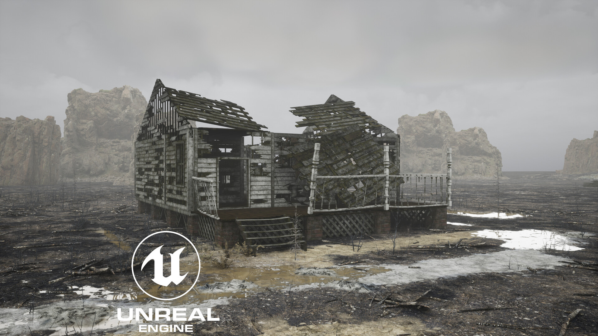 ArtStation - Old wood houses [UE5]