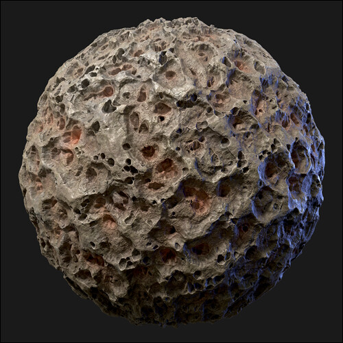 ArtStation - Procedural Porous Rock Material