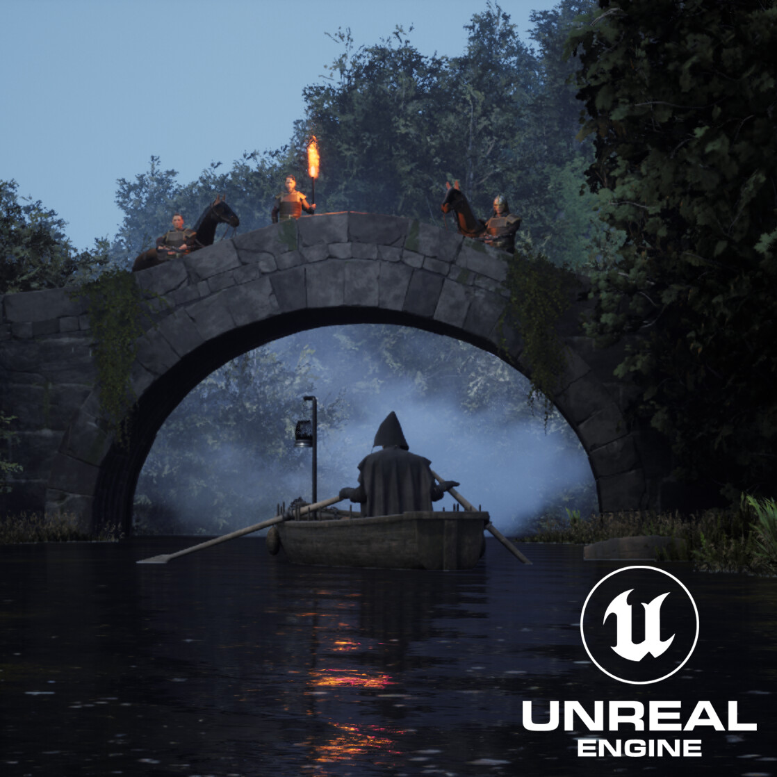 ArtStation - Level Practice Under Bridge