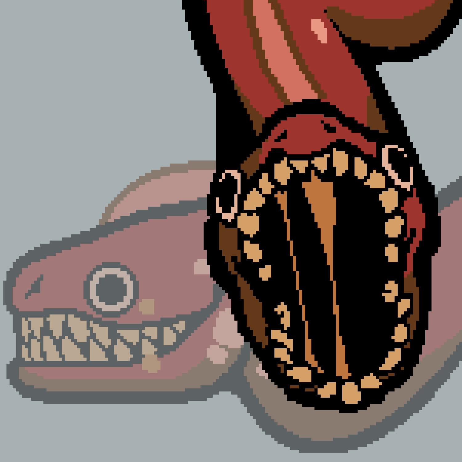 ArtStation - Moray Eel - Pixelart Animated Sprite