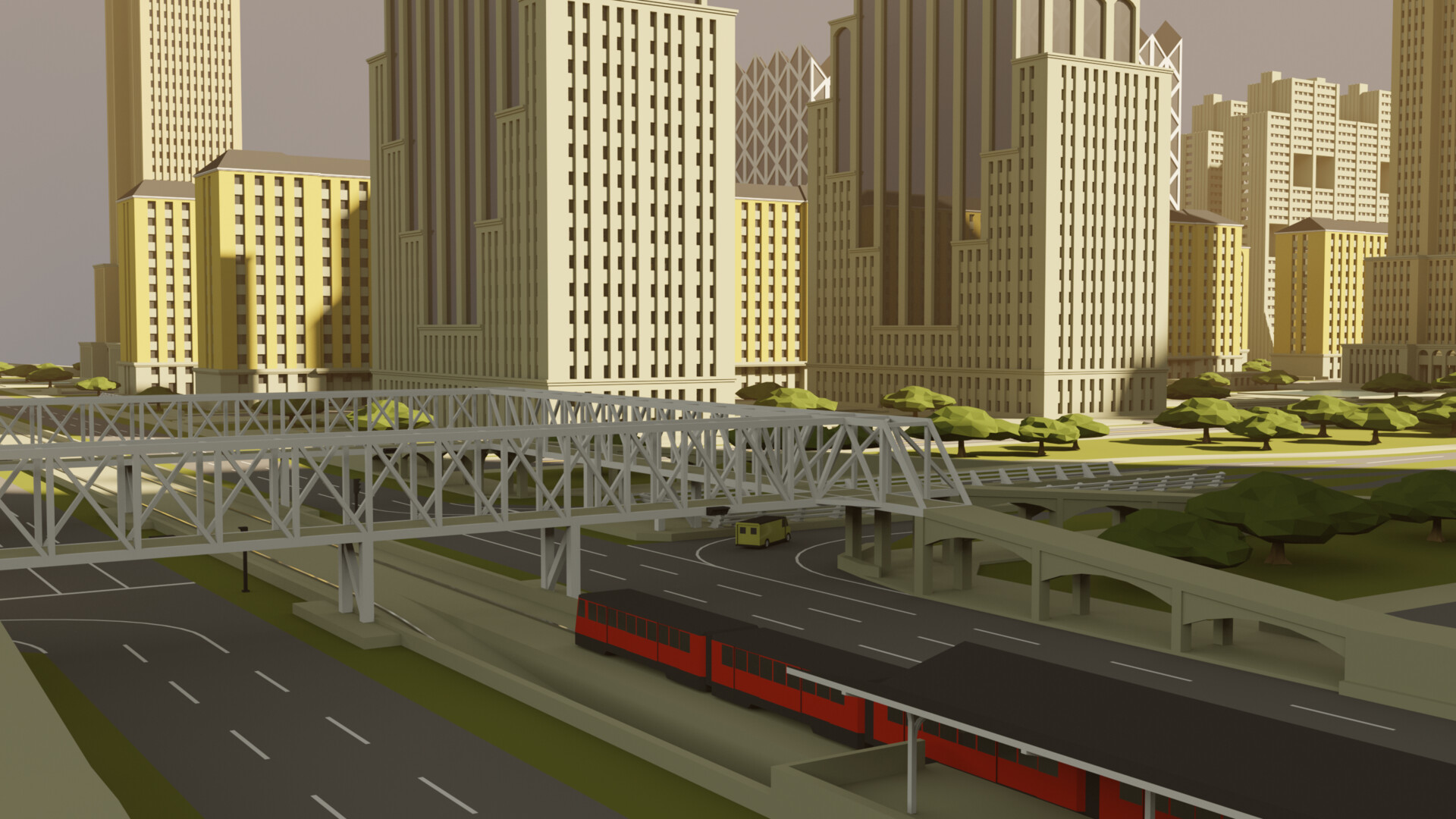 ArtStation - Road Networks and Buildings