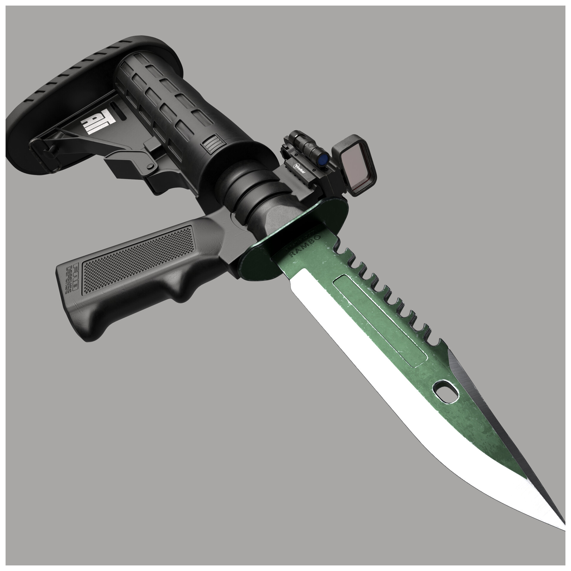 ArtStation - Tactical Knife Gun