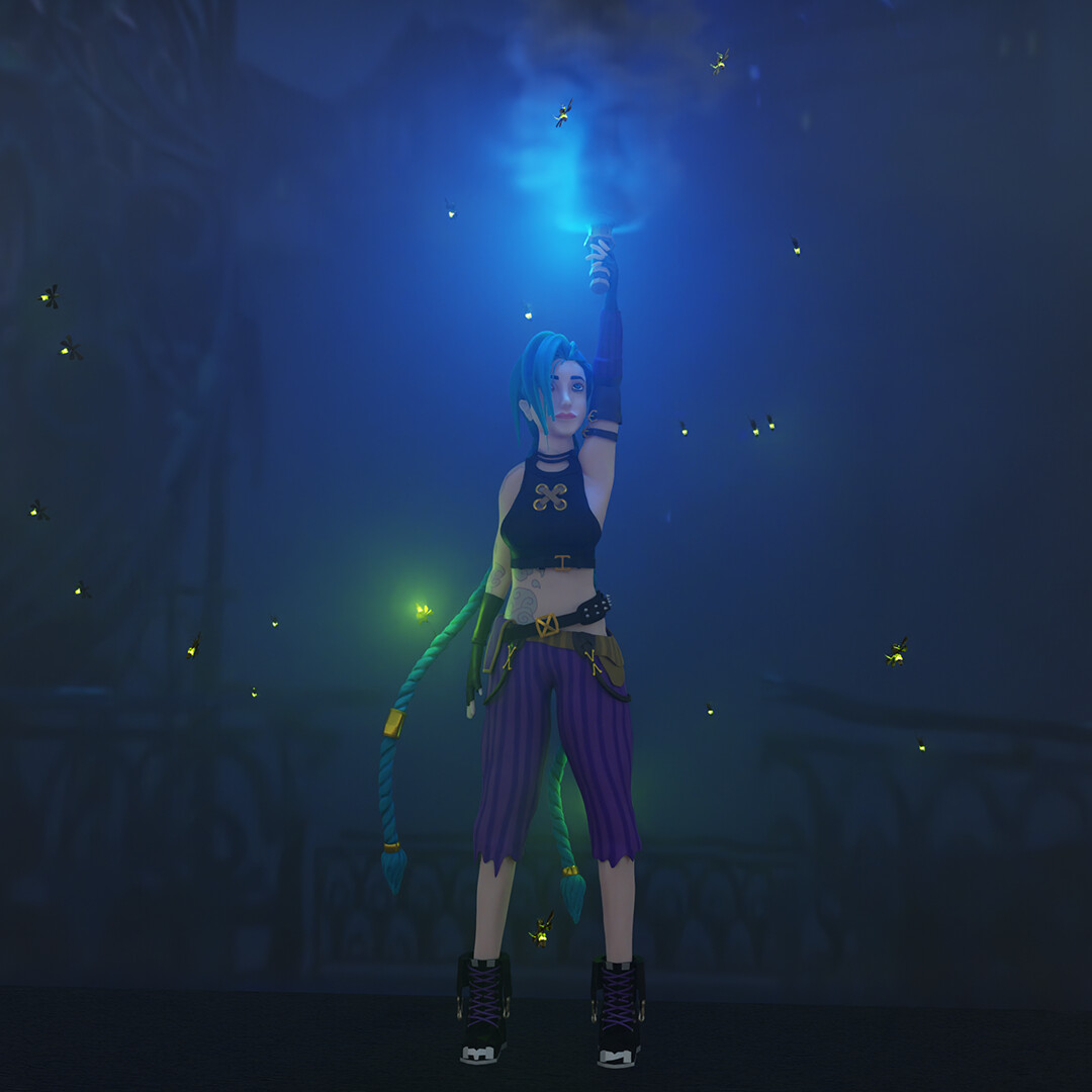 ArtStation - Jinx and Vi, flare