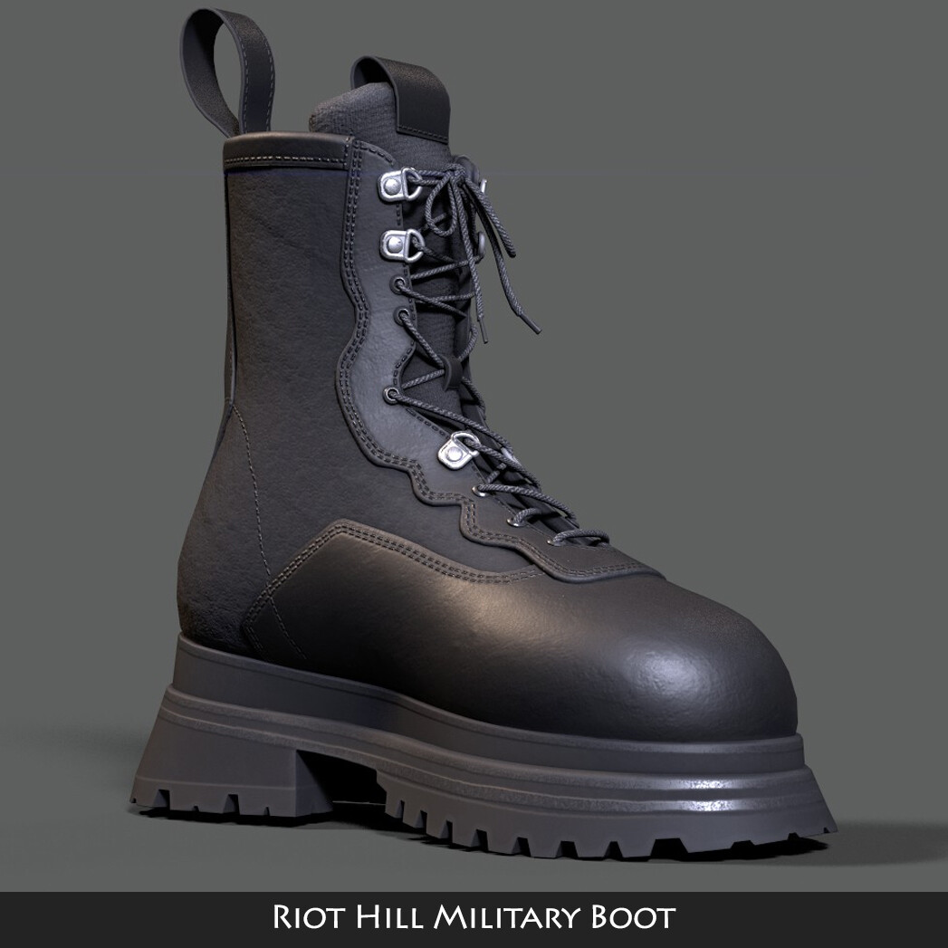ArtStation - Riot Hill Military Boot