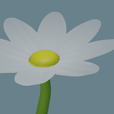 ArtStation - Low Poly Daisy