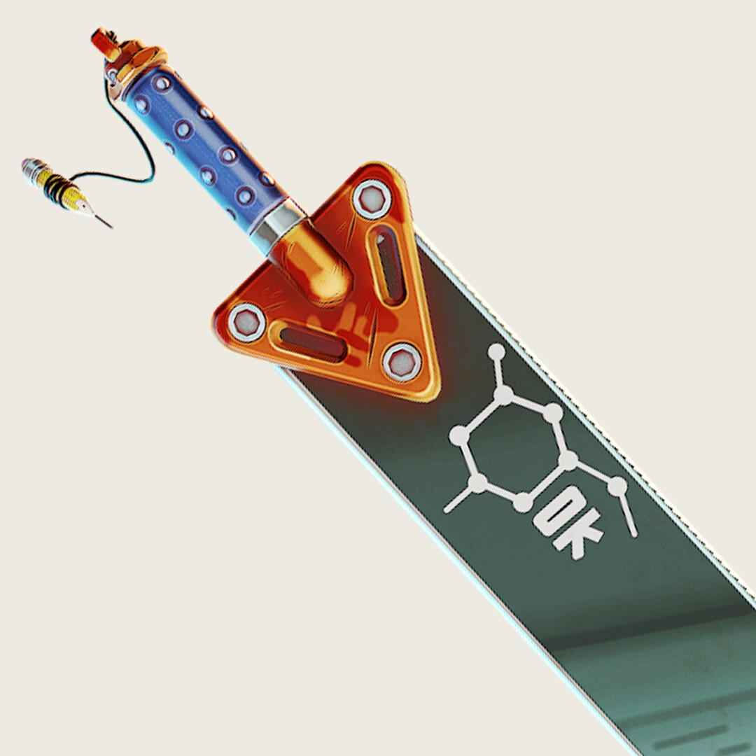 ArtStation - Graphene blade - Stylized Weapon