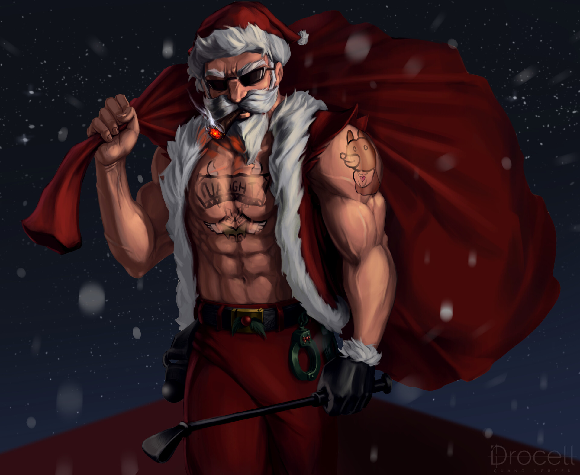 ArtStation - Santa Freaking Claus