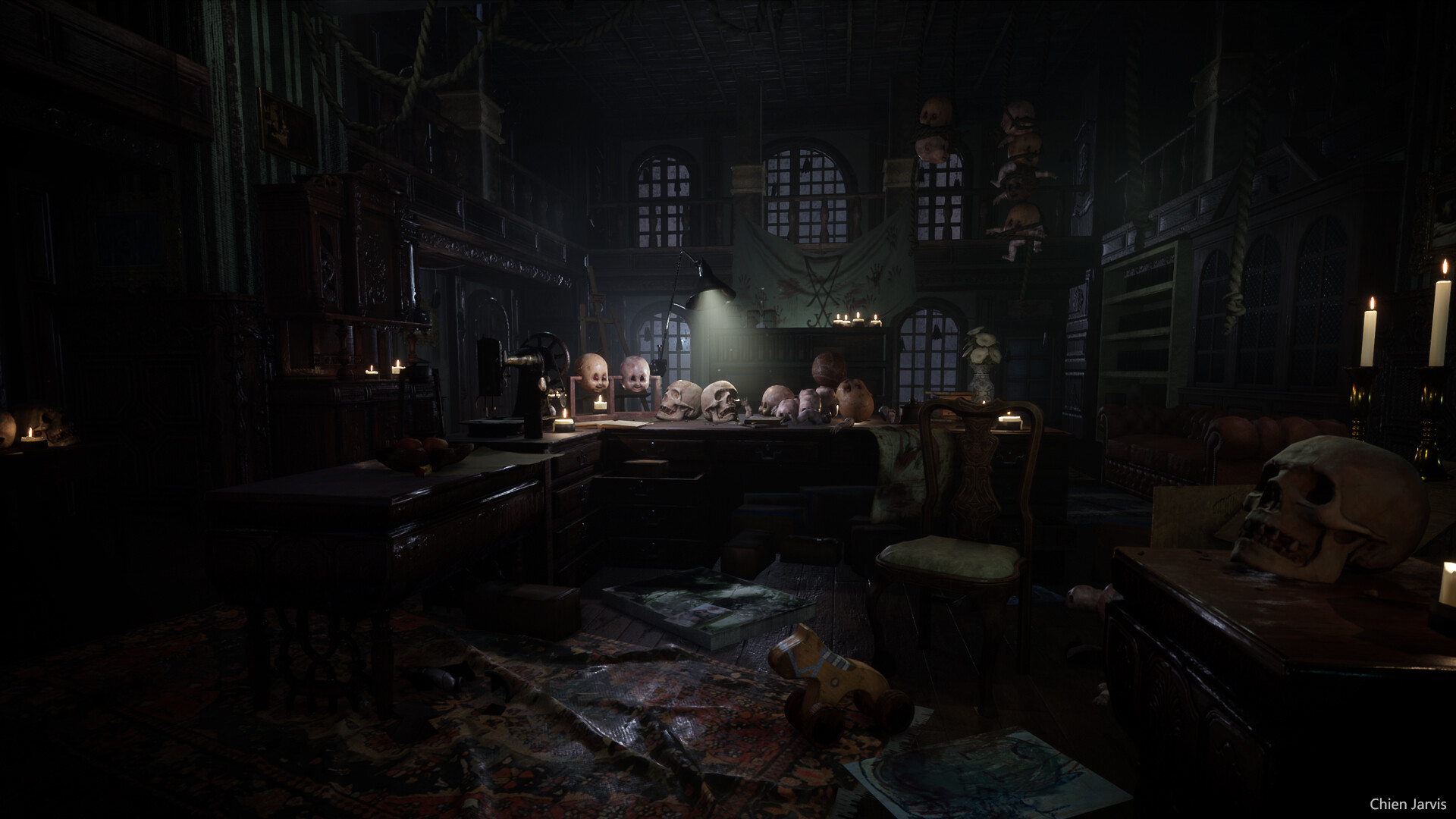 ArtStation - Creepy Dollhouse – Psychological Horror Environment in ...