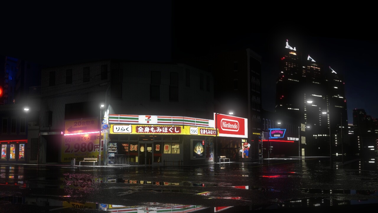 ArtStation - Street scene - Environment design of my last Animation