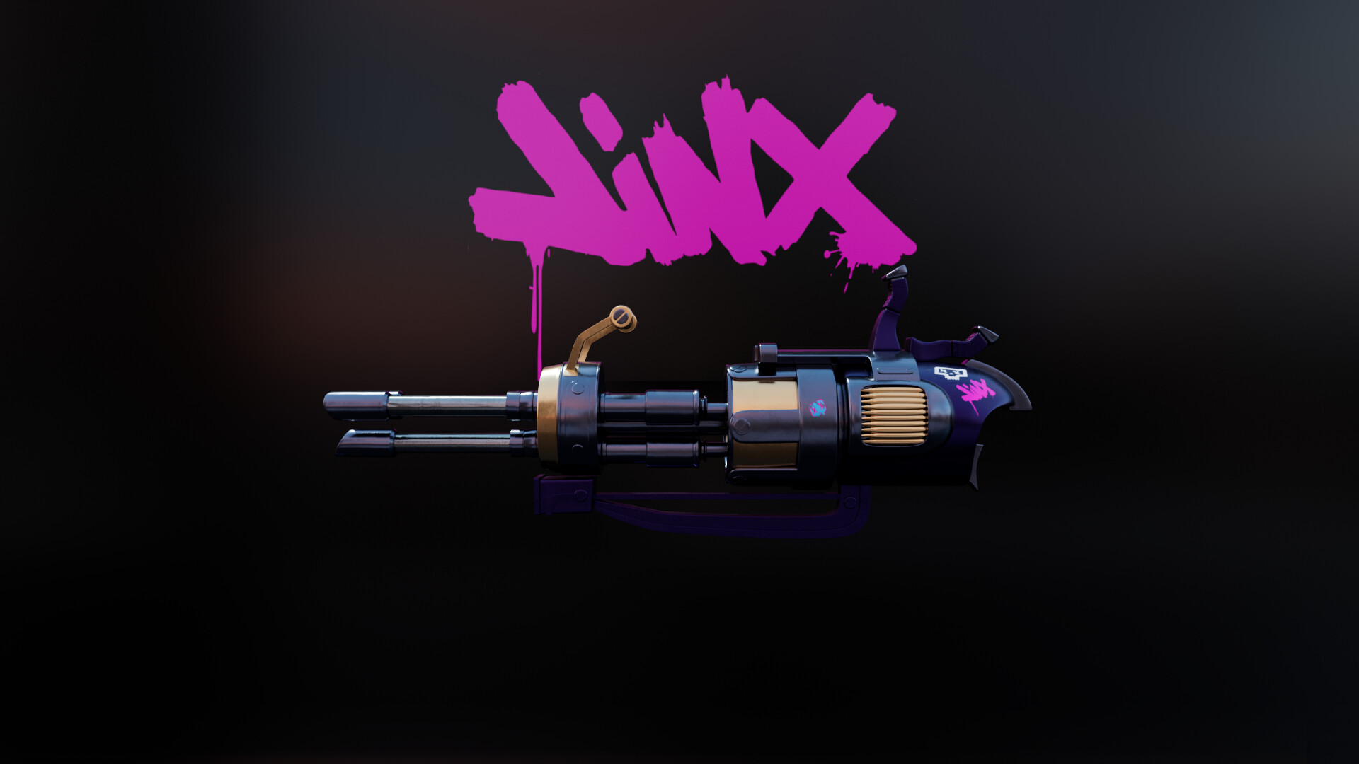 ArtStation - Pow-Pow, the Minigun (Jinx)