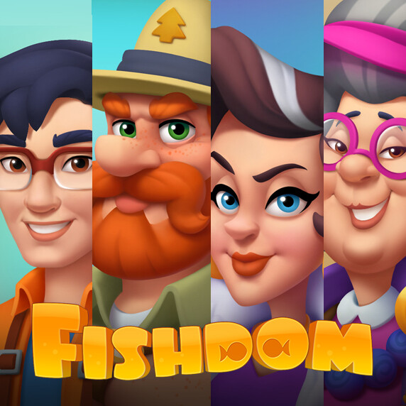 ArtStation - Fishdom: Сharacters