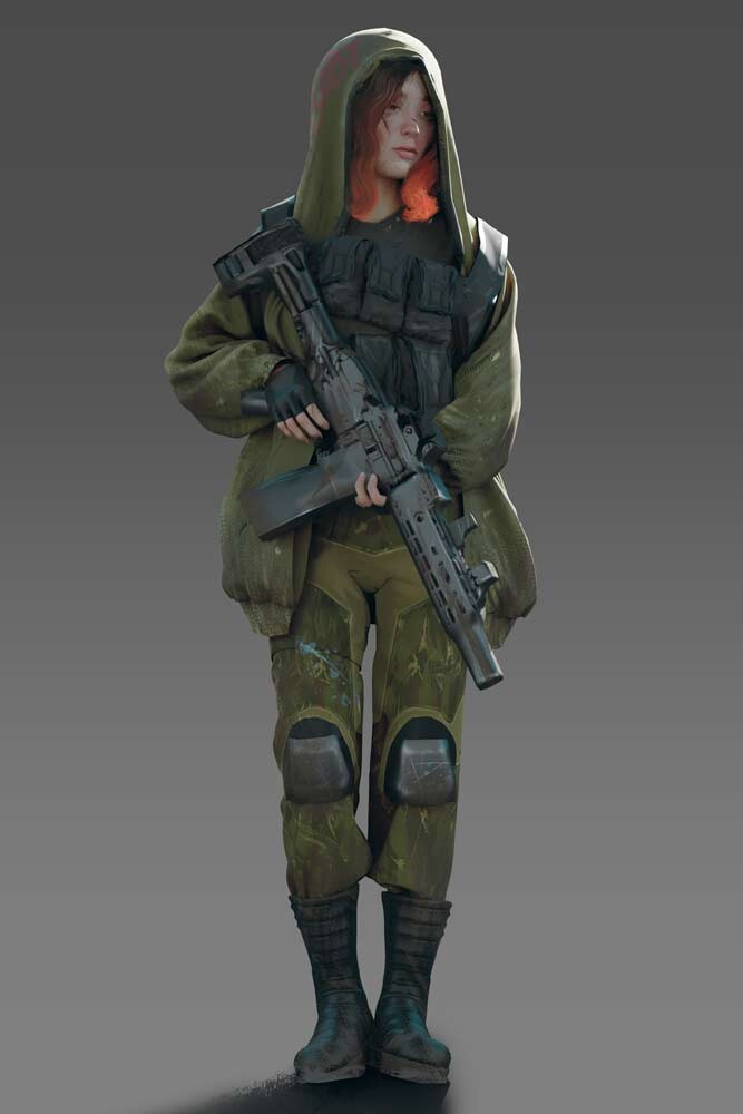ArtStation - post apocalyptic character concept sketches
