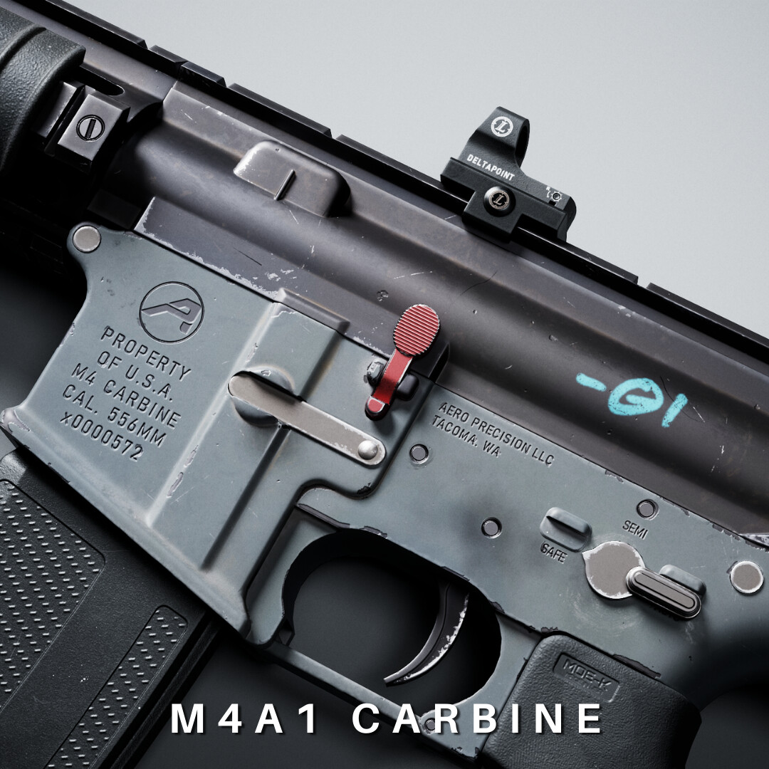 ArtStation - M4A1 Carbine & Attachments