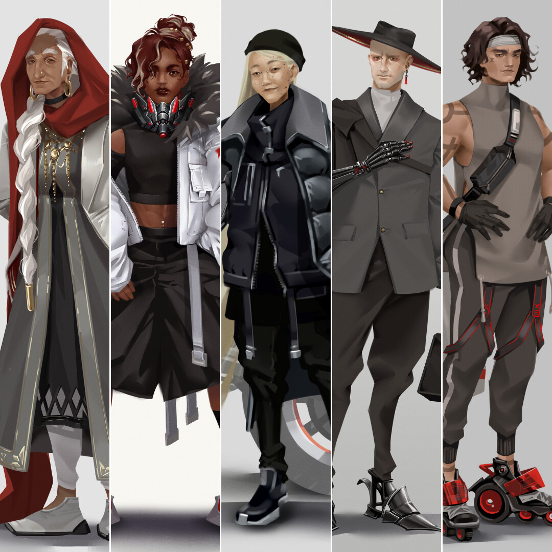 ArtStation - Near-future character lineup
