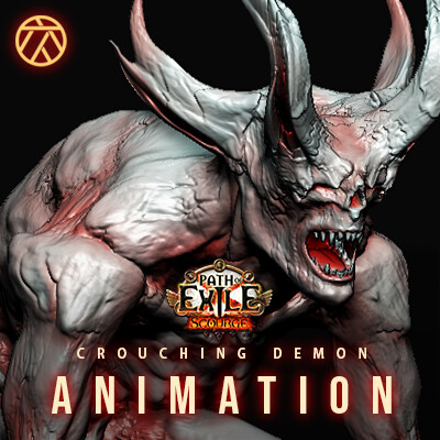 ArtStation - Crouching Demon Animation || Path of Exile: Scourge