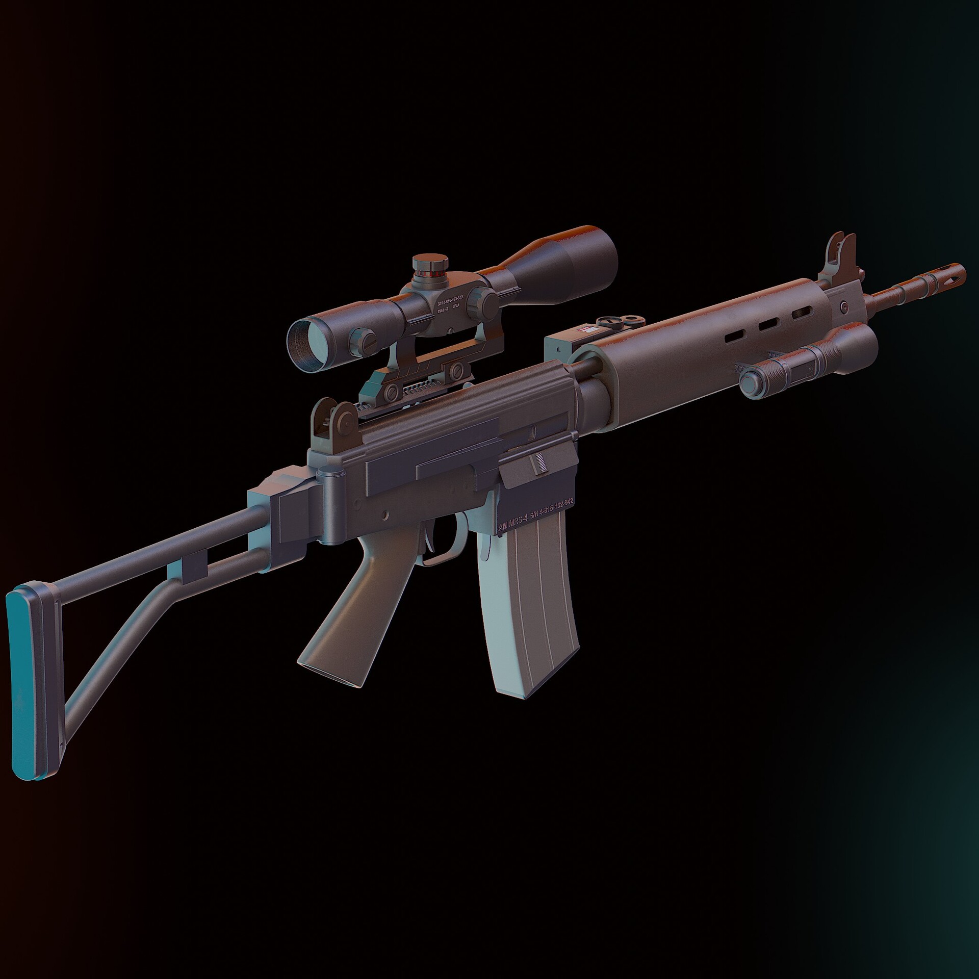 ArtStation - Imbel MD 97 with some attachments