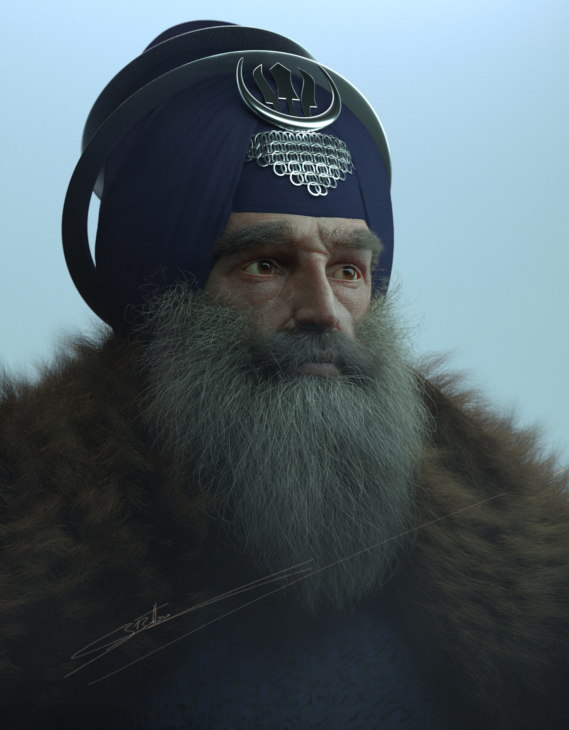 ArtStation - Nihang Singh (Sikh Warrior)