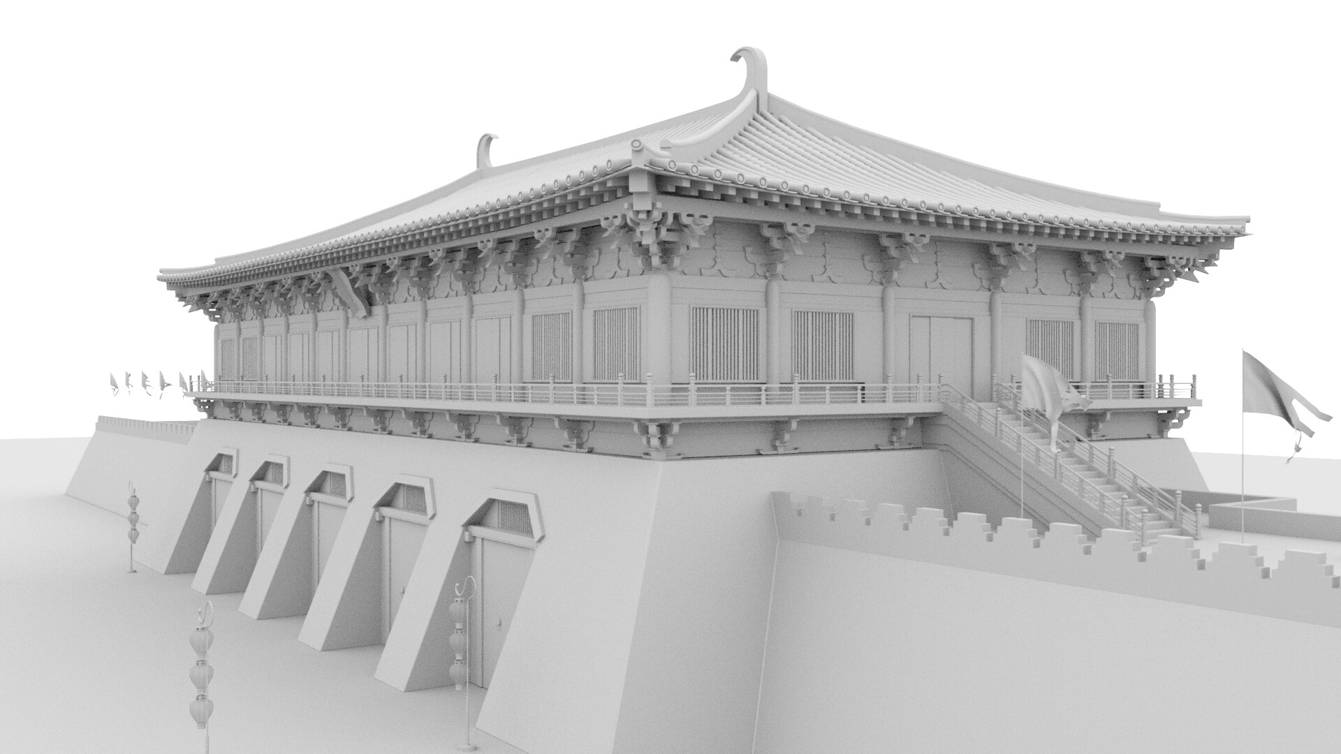 ArtStation - Danfeng Gate of Daming Palace