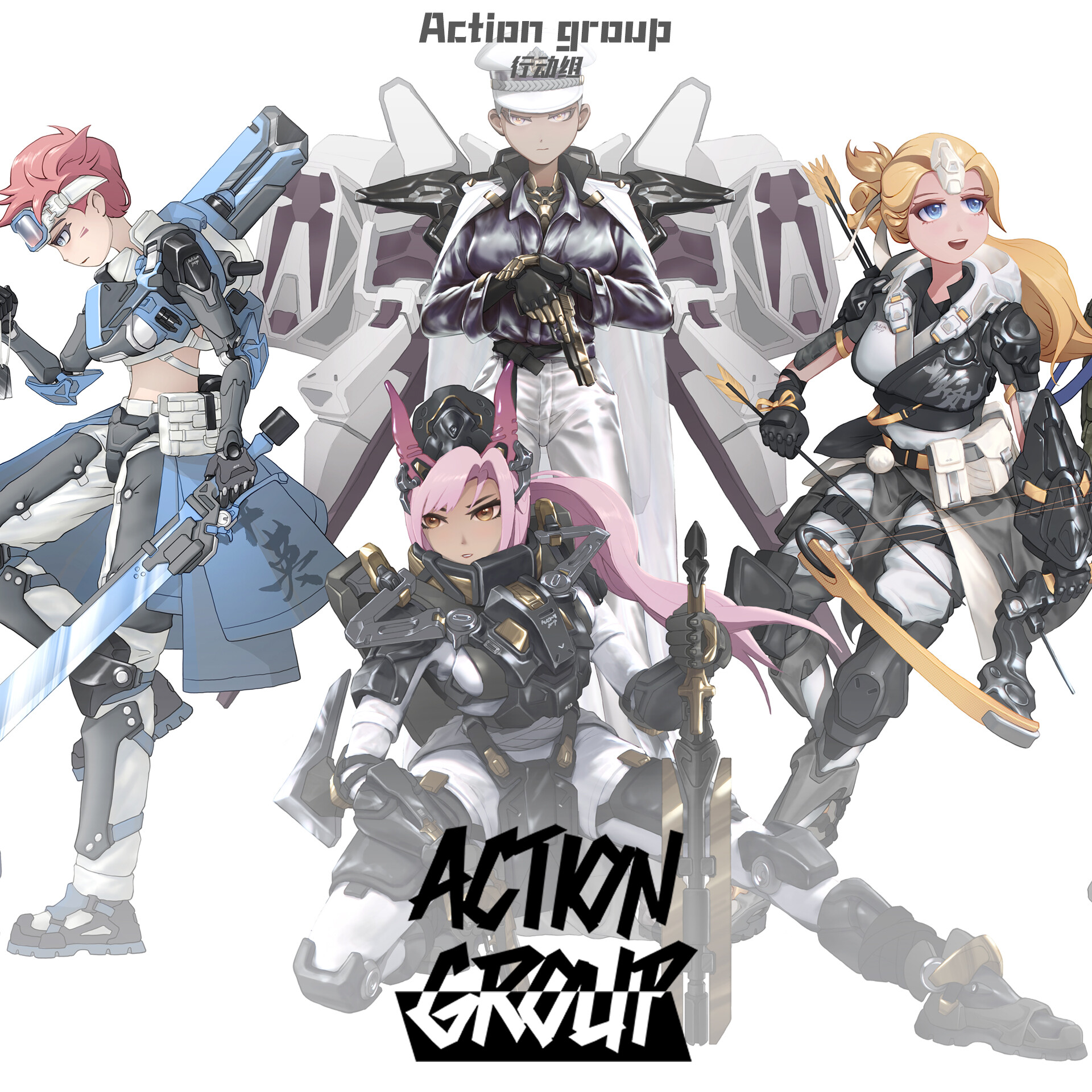 ArtStation - Action group ACG- Character design个人项目