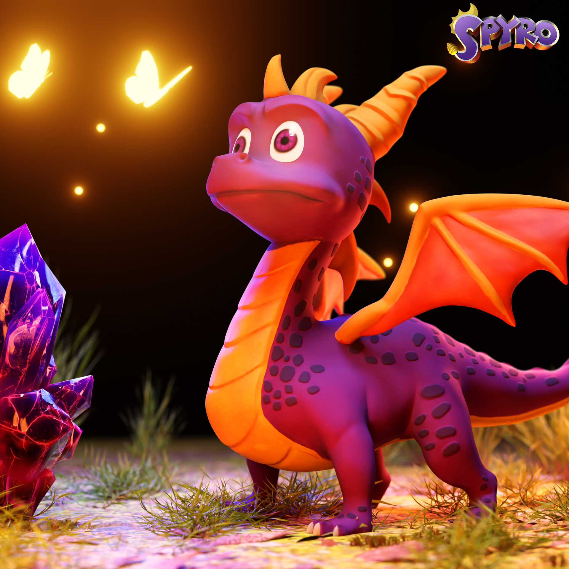 ArtStation - Spyro The Dragon (fan-art)