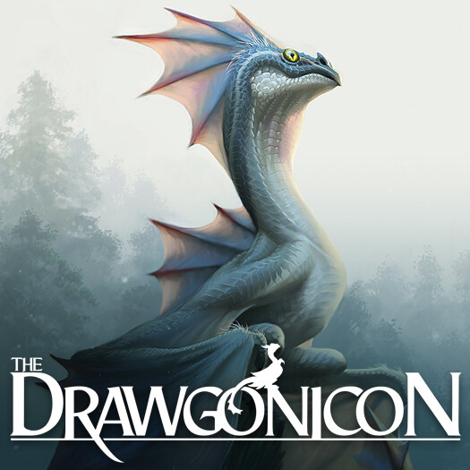 ArtStation - Redtip Swamp Wyvern - Drawgonicon