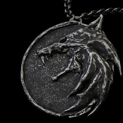 ArtStation - The Witcher's medallion