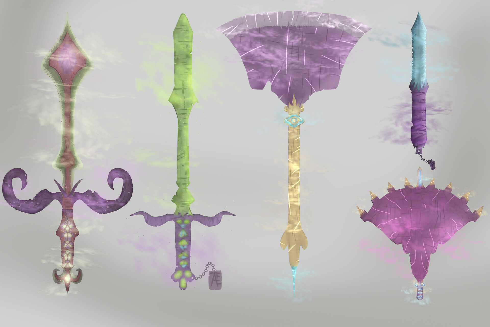ArtStation - FantasyWeapons:Dragon's Protector Collection
