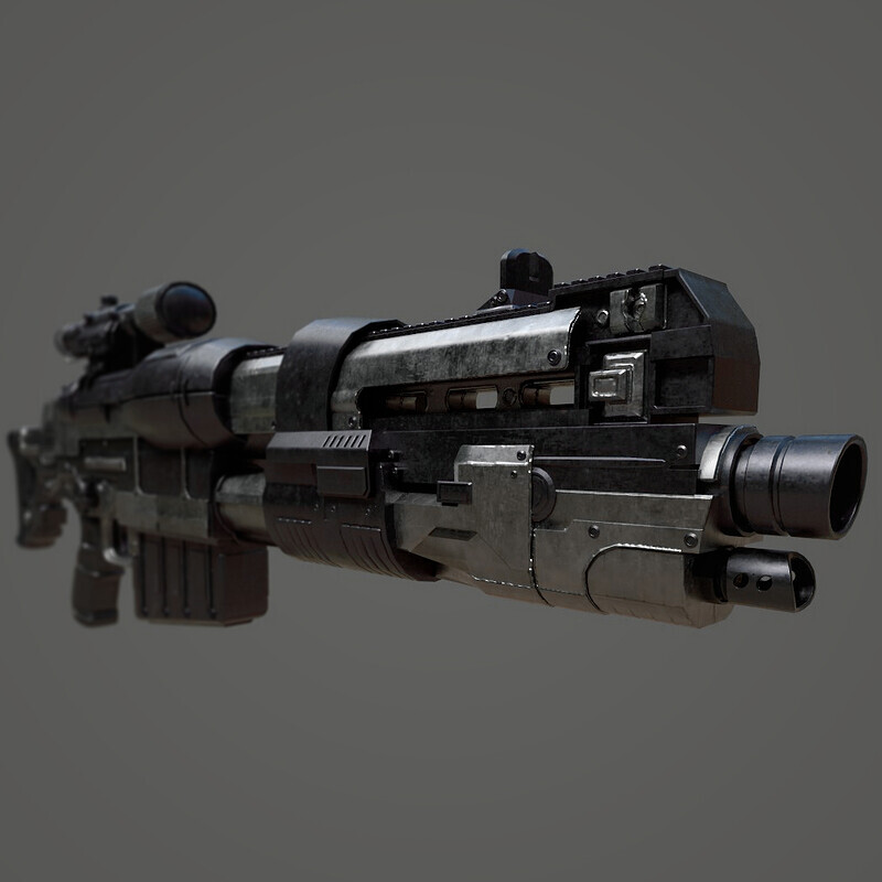 ArtStation - 3d Gun