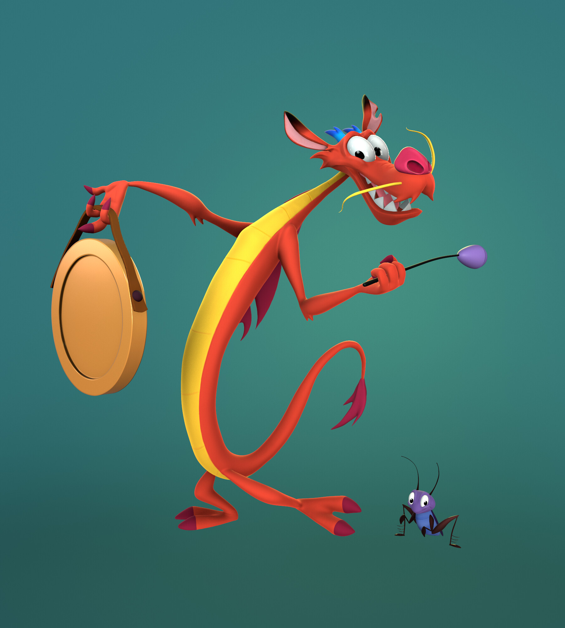 ArtStation - Mushu Dragon Disney