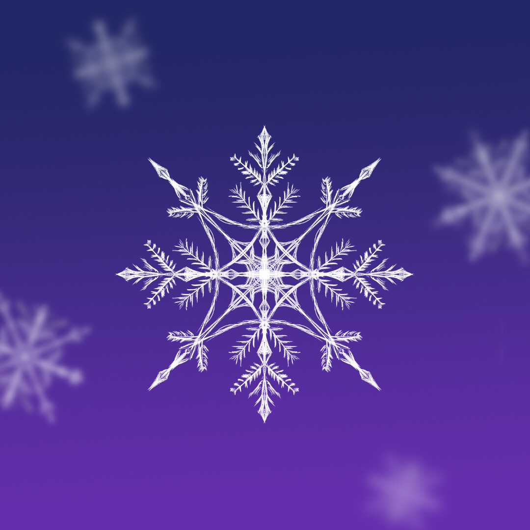 ArtStation - How To Draw A Snowflake