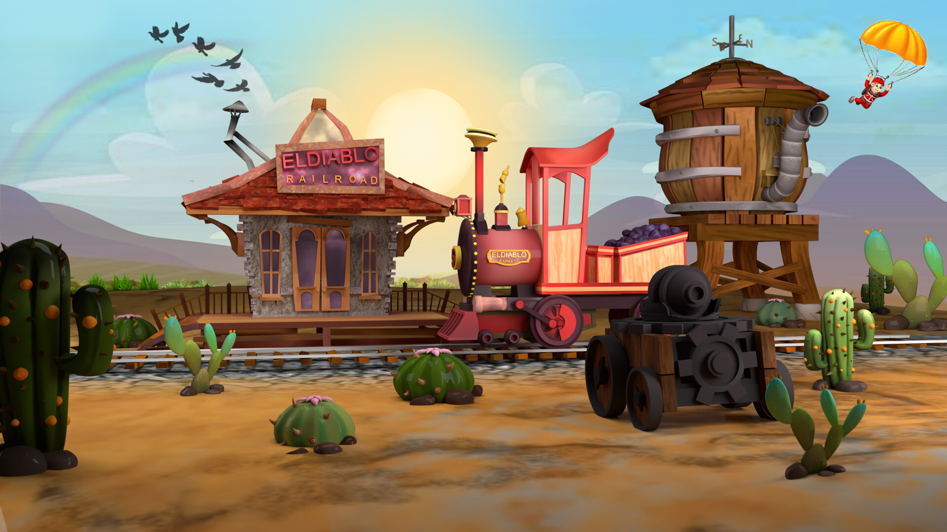 ArtStation - 3d background modeling and texturing.